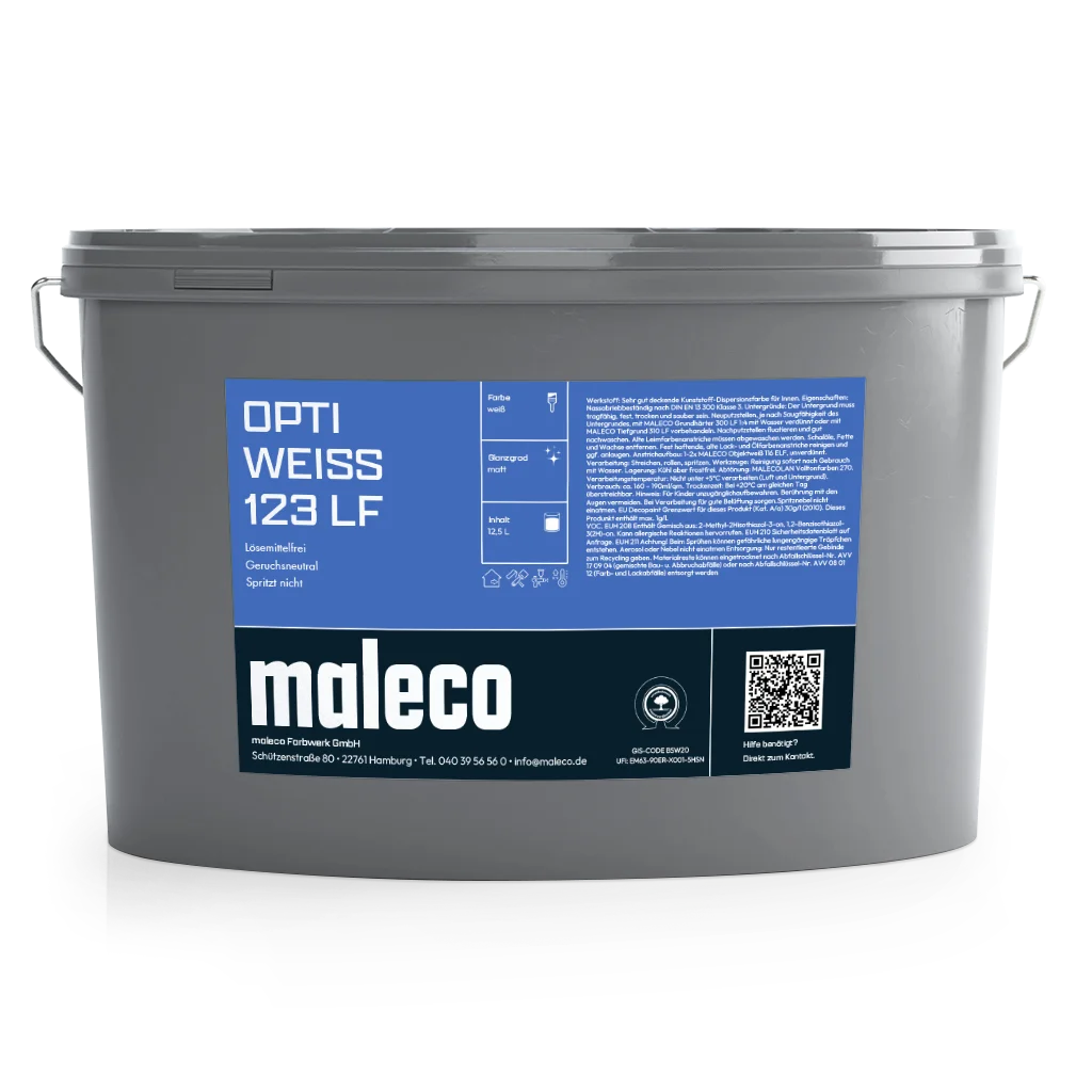 Optiweiß 123 LF - maleco Farbwerk GmbH